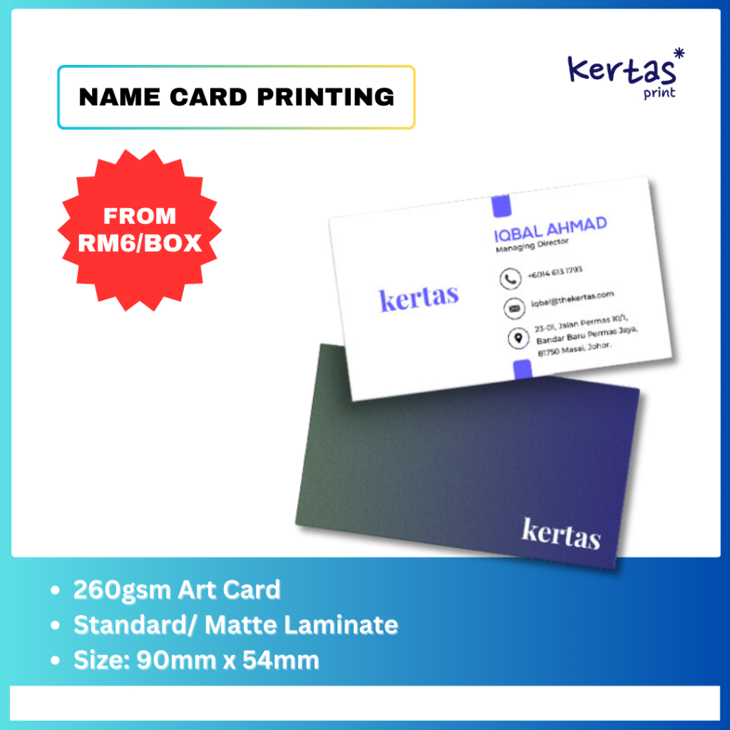 [PROMOTION] Matte Laminate Business Card Printing/Name Card Printing ...