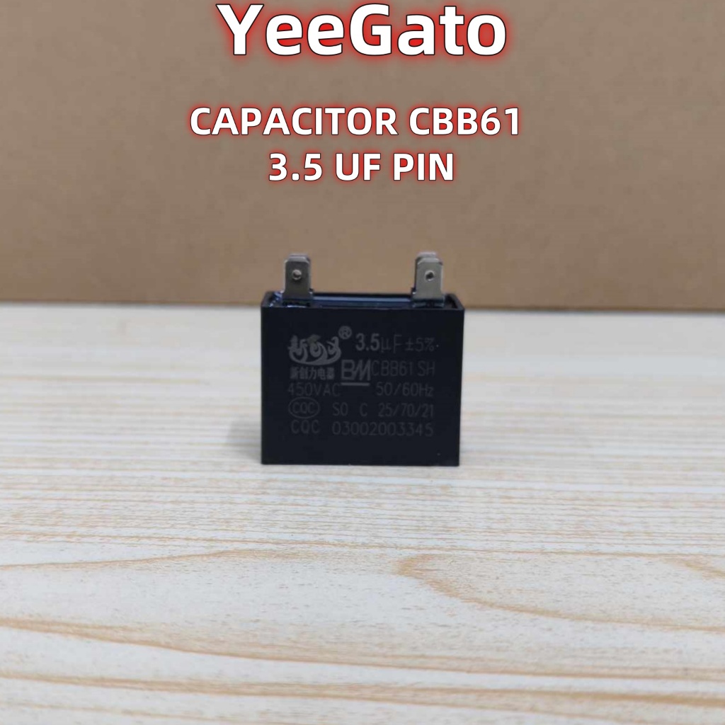 [3.5 UF] 4 PIN CBB16 CAPACITOR ELECTRICAL COMPONENT STARTING RUNNING ...