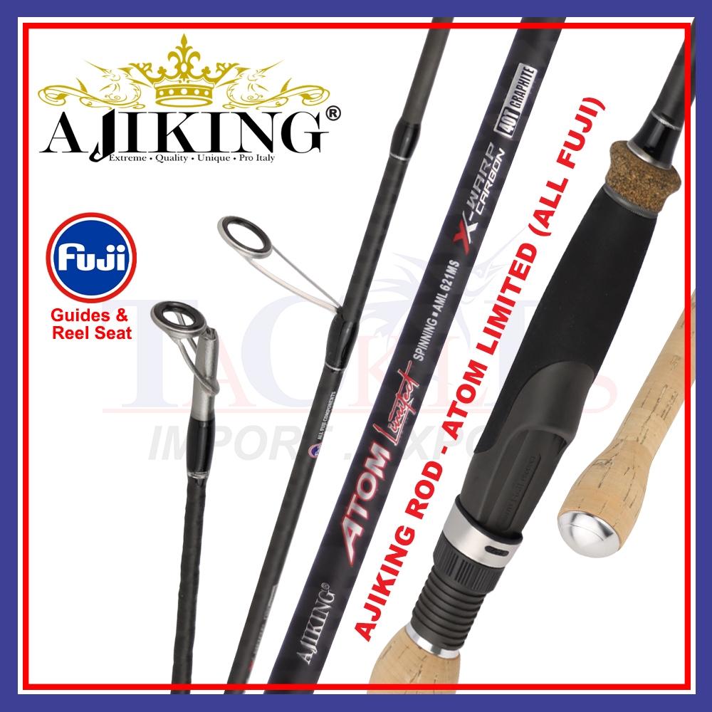 Ajiking Atom Limited Joran Pancing Spinning 5'0-6'6kaki FUJI Guides ...