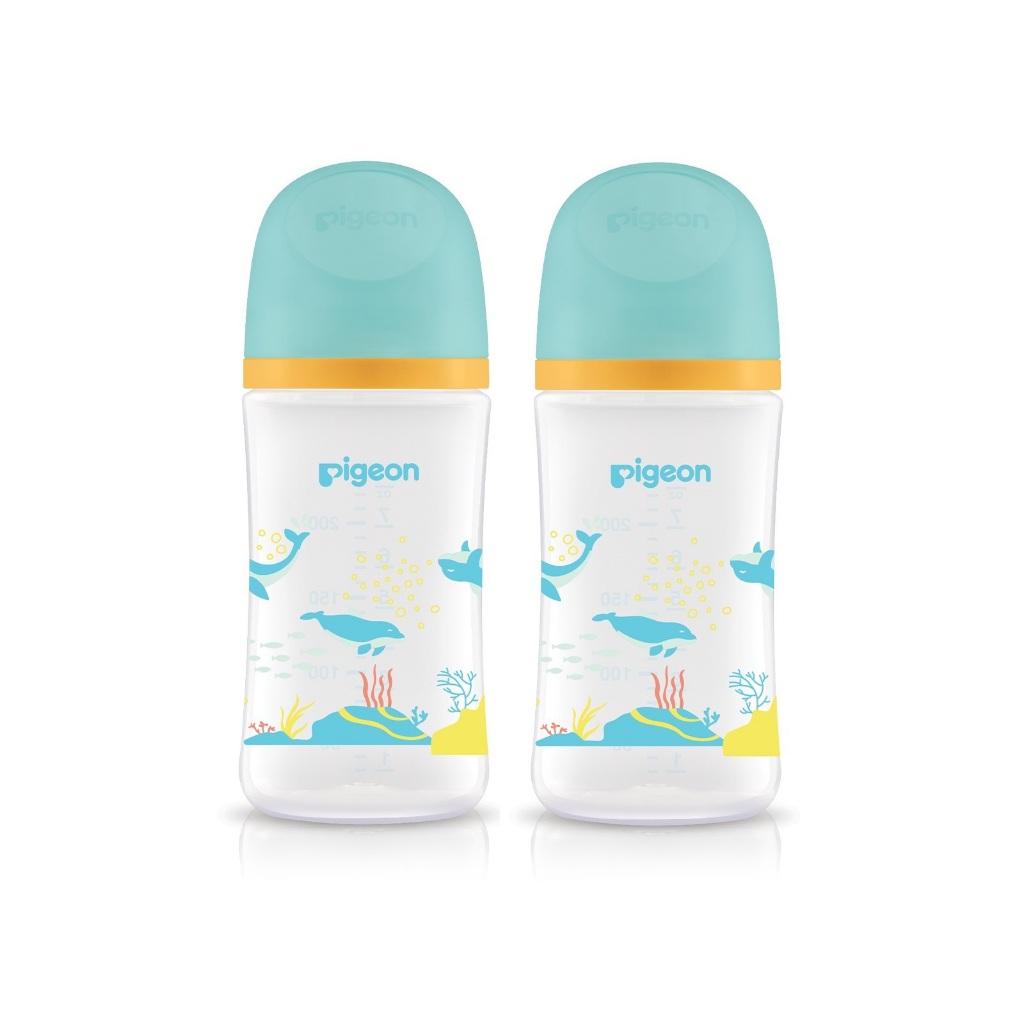 🇲🇾100% Original Pigeon SoftTouch™ Wide-Neck PPSU Nursing Bottle Authentic Pigeon Bottle Baby ...