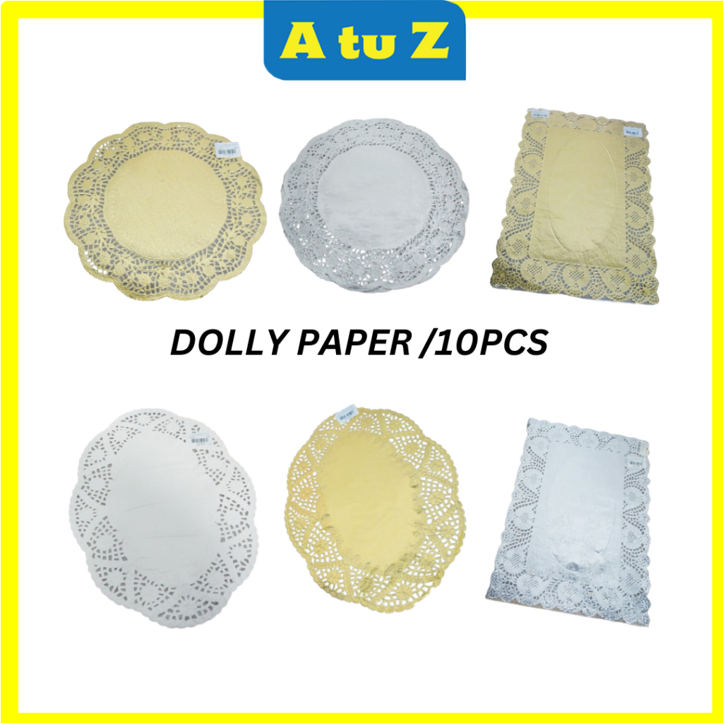 AtuZ Dolly Paper / 10pcs Dolly Lace Paper / Round Dolly Paper Various ...