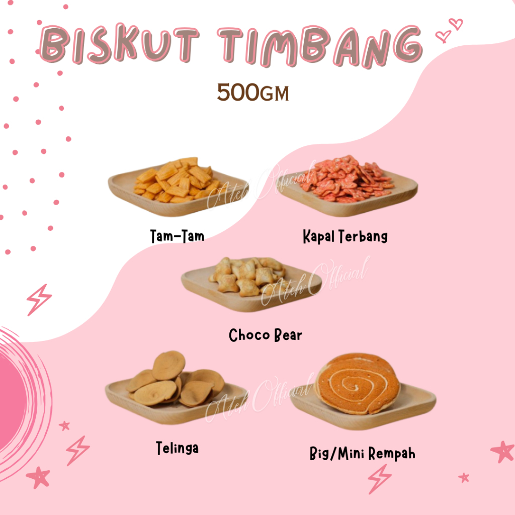 [ 500G ] BISKUT TIMBANG | PEDAS PLANE | TAM TAM | BISKUT TELINGA ...