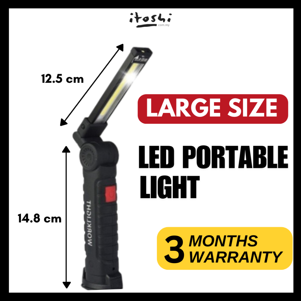 ITOSHI LED Portable Work Light Rechargeable Inspection Light Working ...