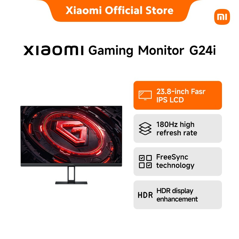 Xiaomi Gaming Monitor G24i 23.8-inch 1080P+180Hz fast IPS LCD/1ms GTG ...
