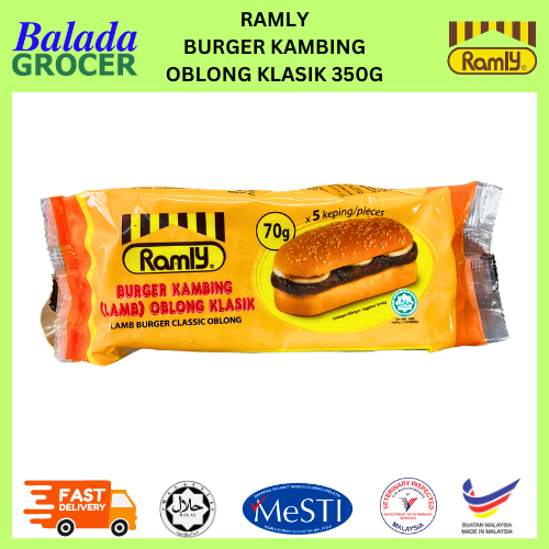 *TEBAL & JUICY* PATTY BURGER OBLONG KAMBING ALA MCD PROSPERITY JENAMA ...