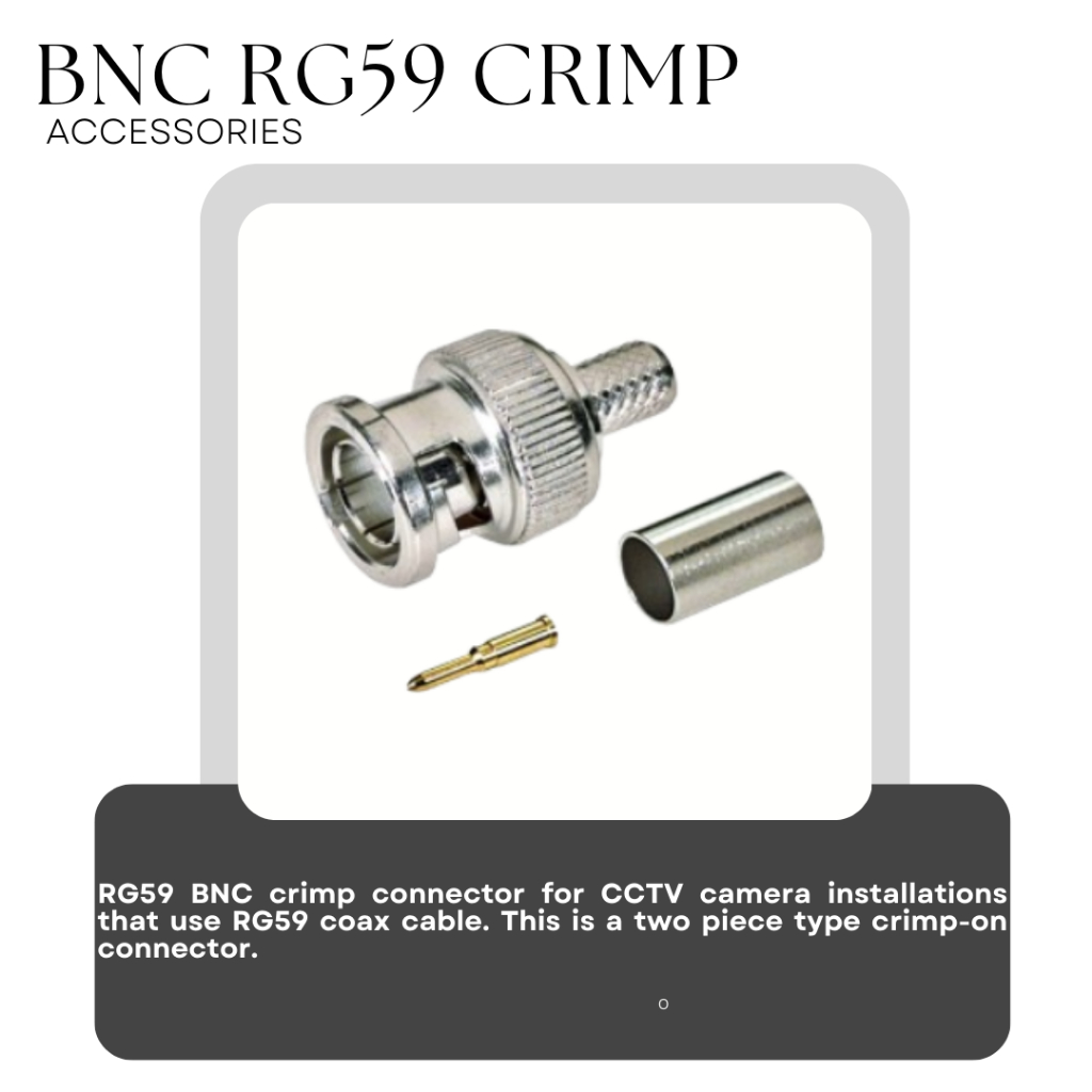 DAHUA CCTV Analog BNC RG59 Crimp Type CCTV Connector For Coaxial Cable | Shopee Malaysia