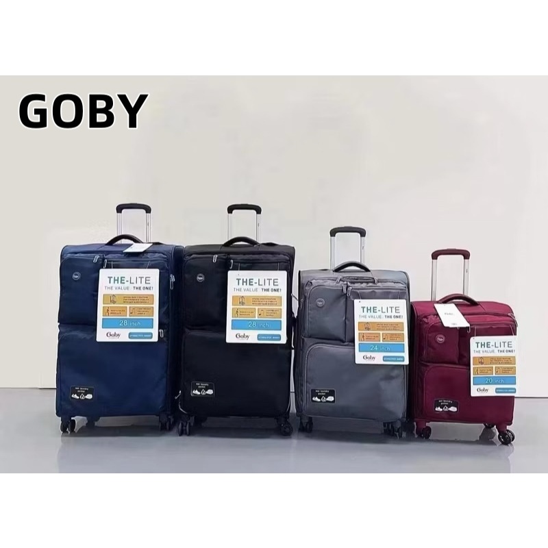 London Goby EVA Fabric Ultra Lightweight Travel Trolley Softcase ...