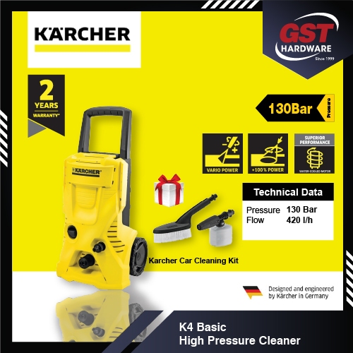 Karcher K4 Basic Water Jet High Pressure Cleaner Karcher Water Jet High Pressure Heavy Duty ...