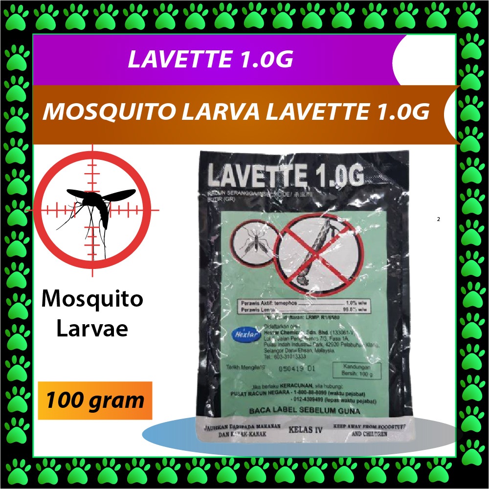 Hextar Lavette® 100G/sachet / Temephos / Nyamuk Aedes / Jentik-Jentik ...
