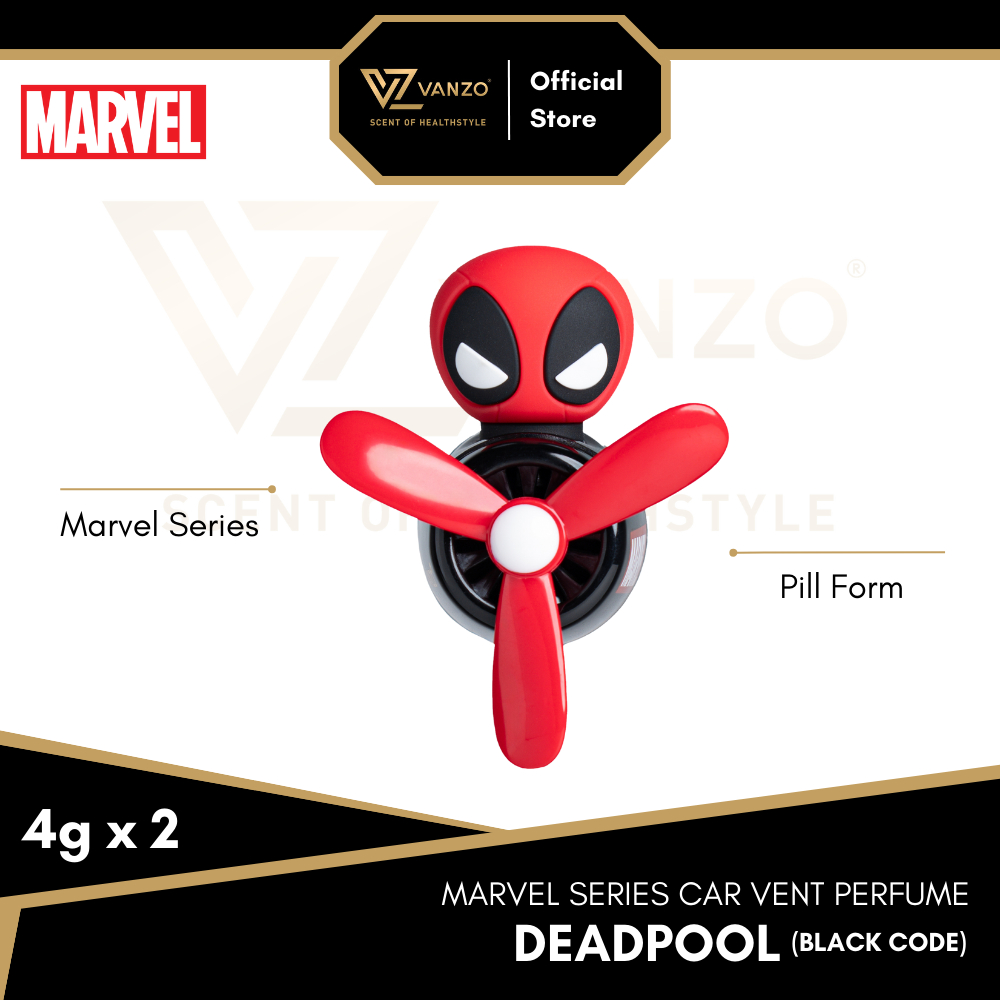 VANZO Marvel Series Car Vent Perfume - Deadpool (4g x 2) | Shopee Malaysia