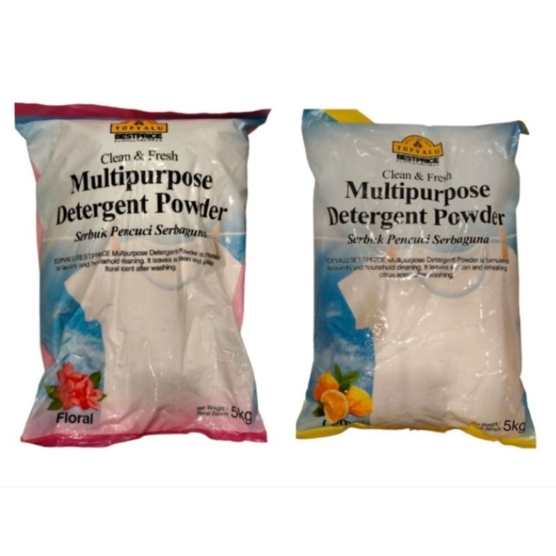 TOPVALU Multipurpose Detergent Powder | Serbuk Pencuci Serbaguna Floral ...