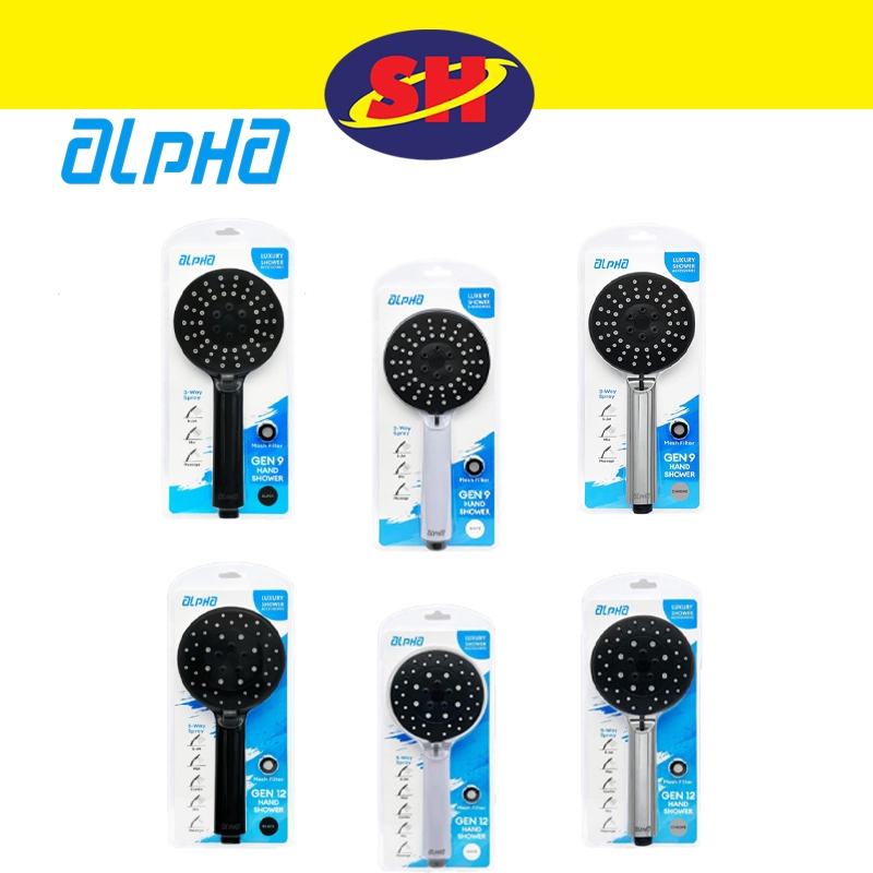 [𝐎𝐍𝐋𝐈𝐍𝐄-𝐄𝐗𝐂𝐋𝐔𝐒𝐈𝐕𝐄] 𝟏𝟎𝟎% 𝐎𝐑𝐈𝐆𝐈𝐍𝐀𝐋 Alpha GEN 9 12 Shower Head | Shopee ...