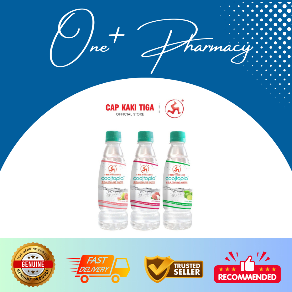 3 legs cooltopia cooling water 320ml (Lychee/guava/lime/peach) | Shopee ...