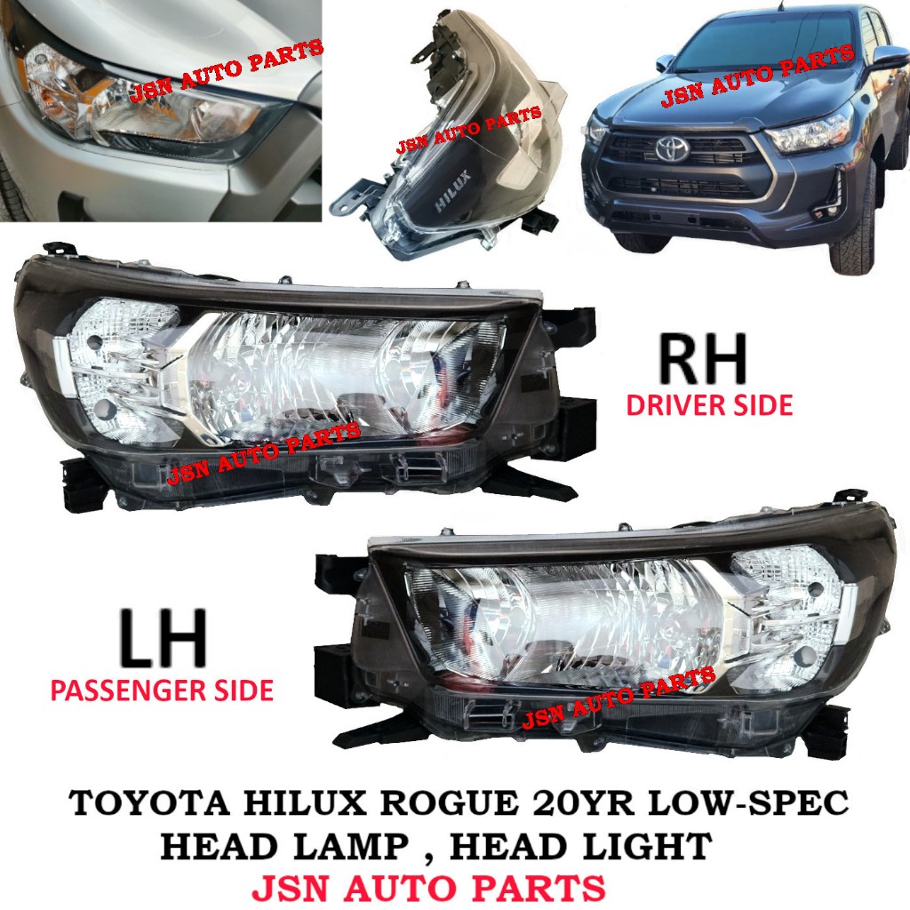J111S02 HEAD LAMP TOYOTA HILUX ROGUE 20YR LOE SPEC LAMPU BESAR HEAD ...