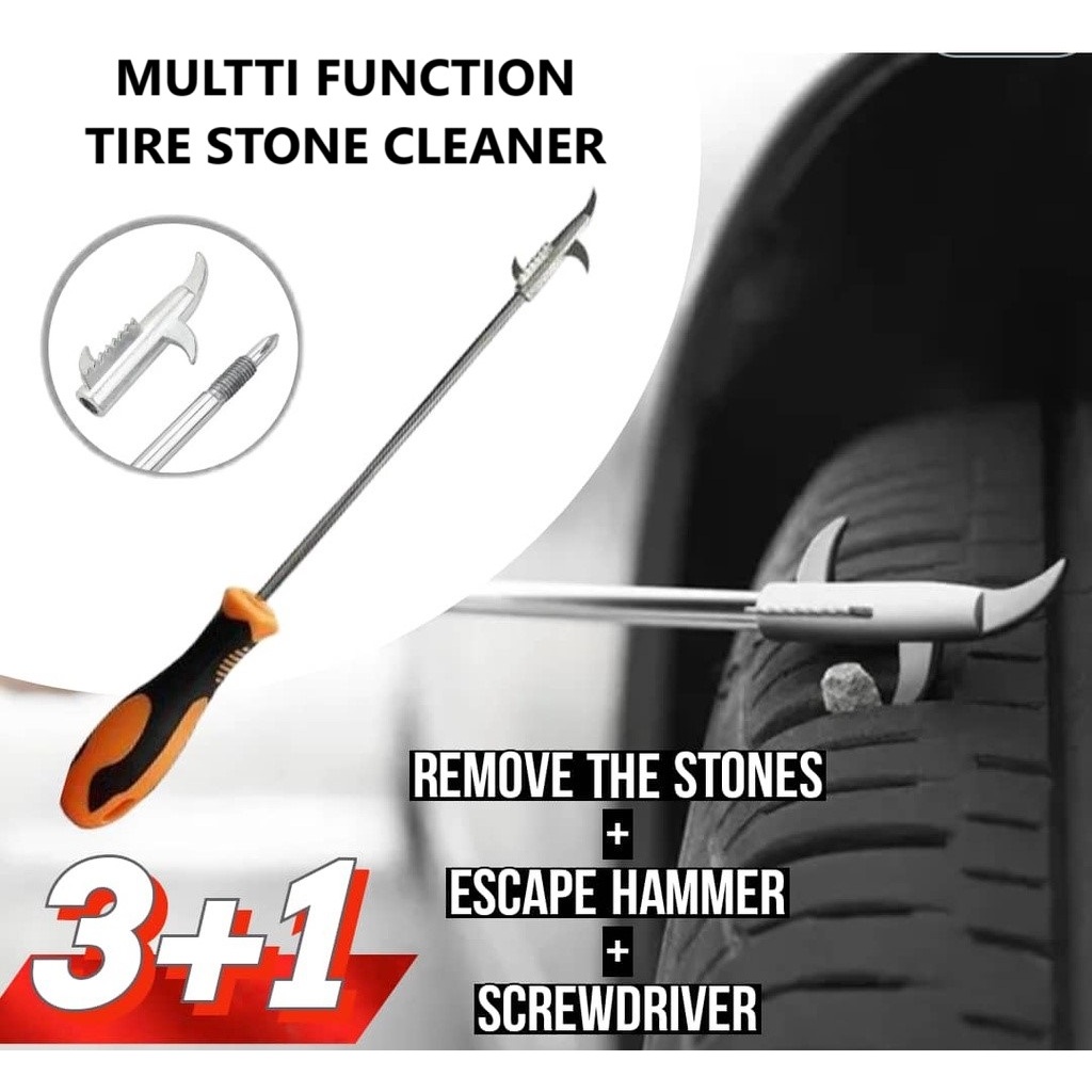 Car Tire Repair Tyre Stone Removal Tool Hook Tire Stone Cleaning Screw ...