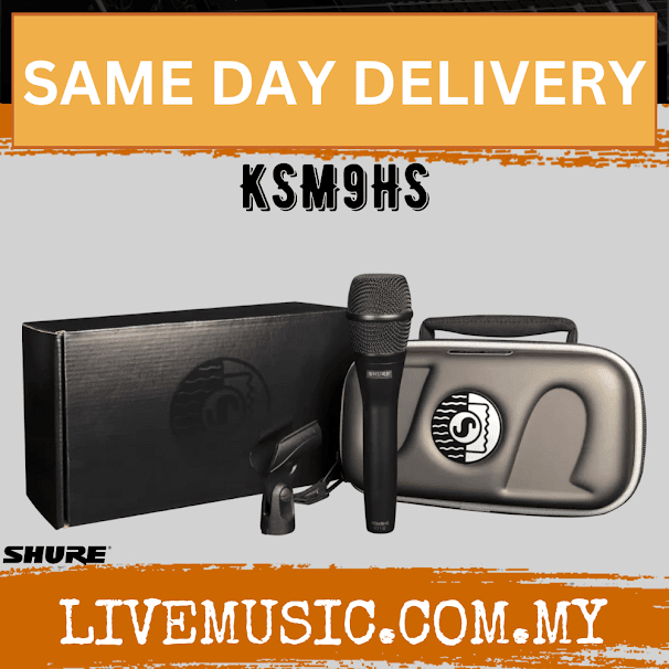 Shure KSM9HS Handheld Vocal Microphone - Black ( KSM 9 HS / KSM9 HS ...