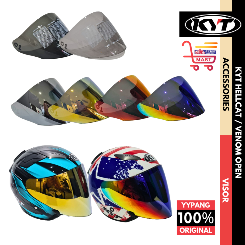 KYT VISOR VENOM OPEN / HELLCAT (MARVEL / CAPTAIN AMERICA / IRON MAN ...