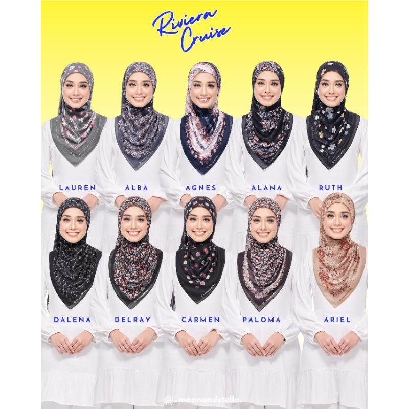 💥BAWAL MOONANDSTELLA EDISI RIVIERA CRUISE Bidang 45 Material cotton ...