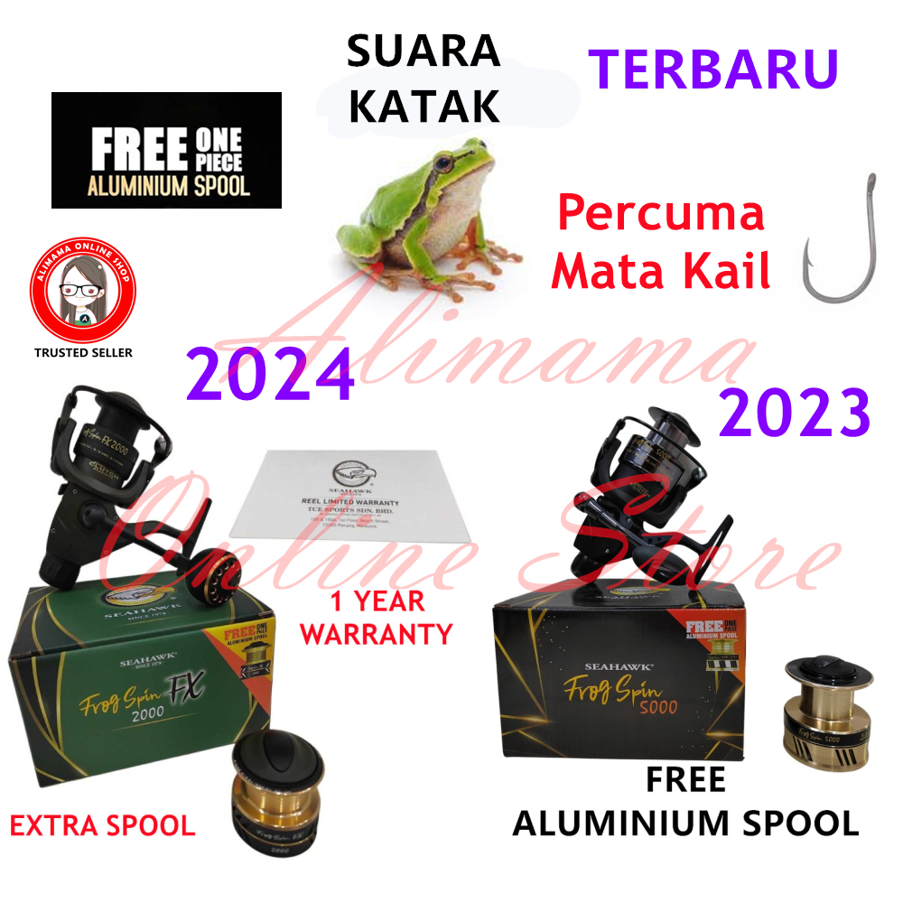 TERBARU EXTRA SPOOL SEAHAWK FROG SPIN / FROG SPIN FX SPINNING FISHING ...