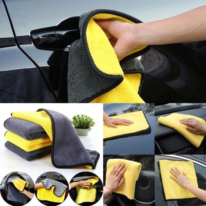 Microfiber Car Cleaning Towels Super Thick Plush Microfiber Cloth ...