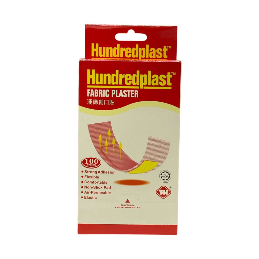 Hundredplast Fabric Plaster 100pcs/Box | Shopee Malaysia