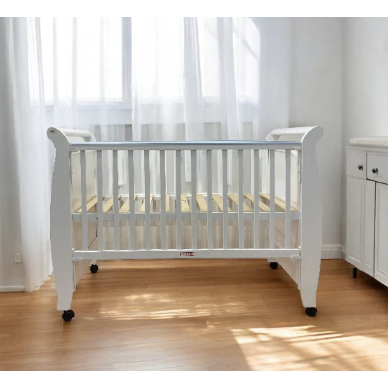 Seni Daya Costa A Full Board 4-in-1 Solid Hardwood Convertible Baby Cot ...