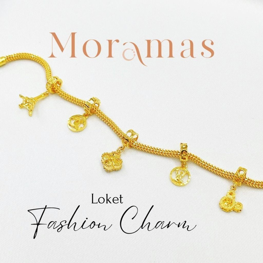 Moramas FASHION Charm 916 Gold/ Loket FESYEN Emas 916/ 时尚吊坠916金 #Snow # ...