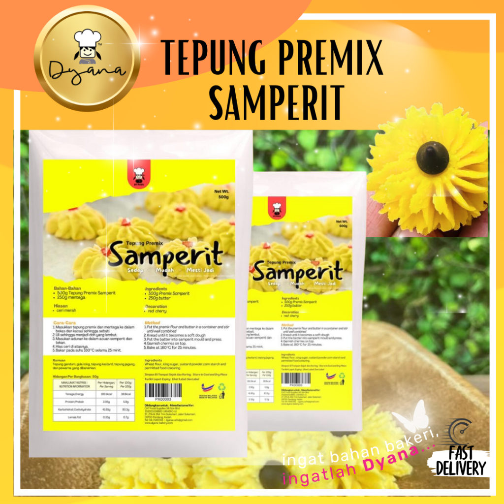 Tepung Premix Biskut Samperit 500g by Dyana | Shopee Malaysia