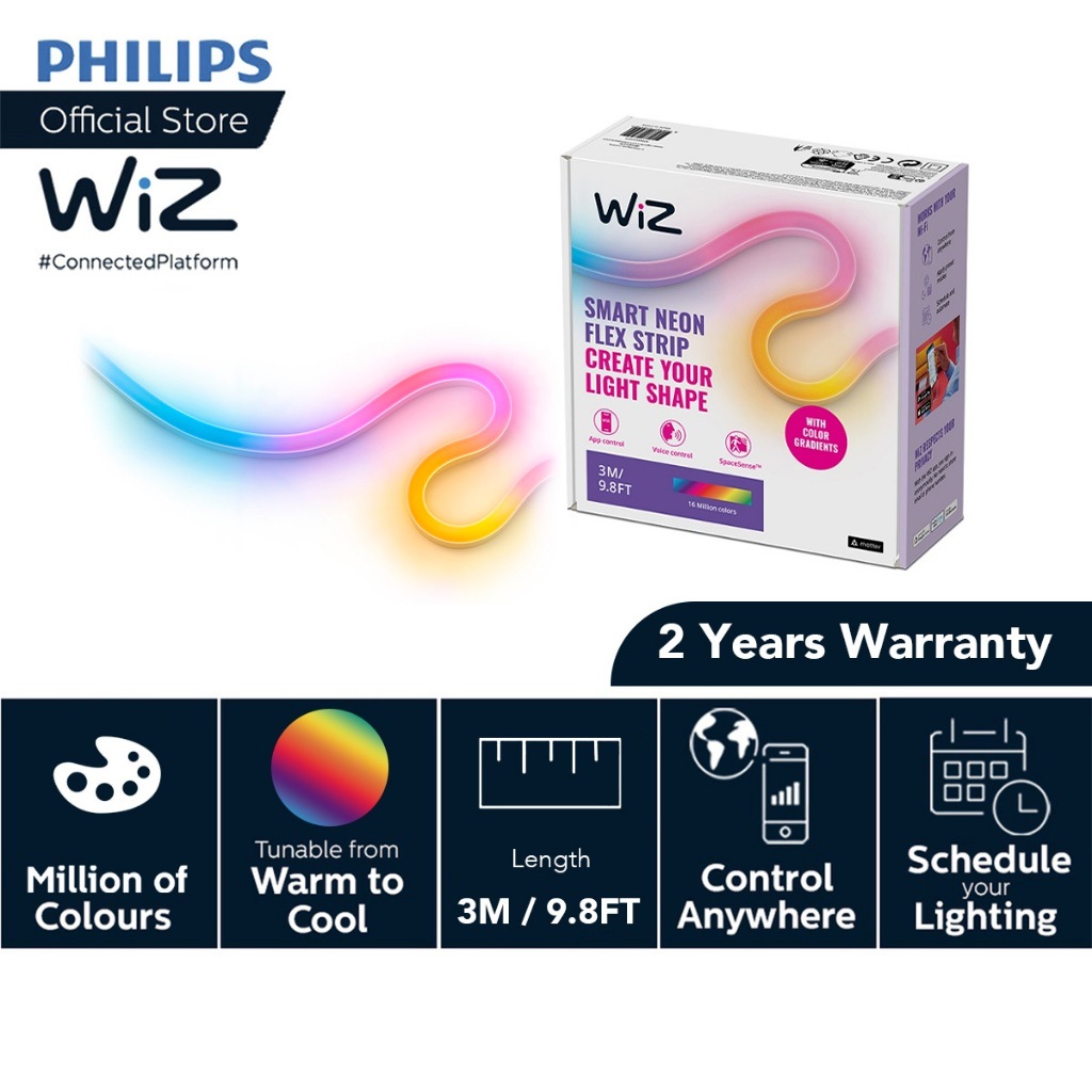 WiZ Neon Flex Strip 3M Kit | Shopee Malaysia
