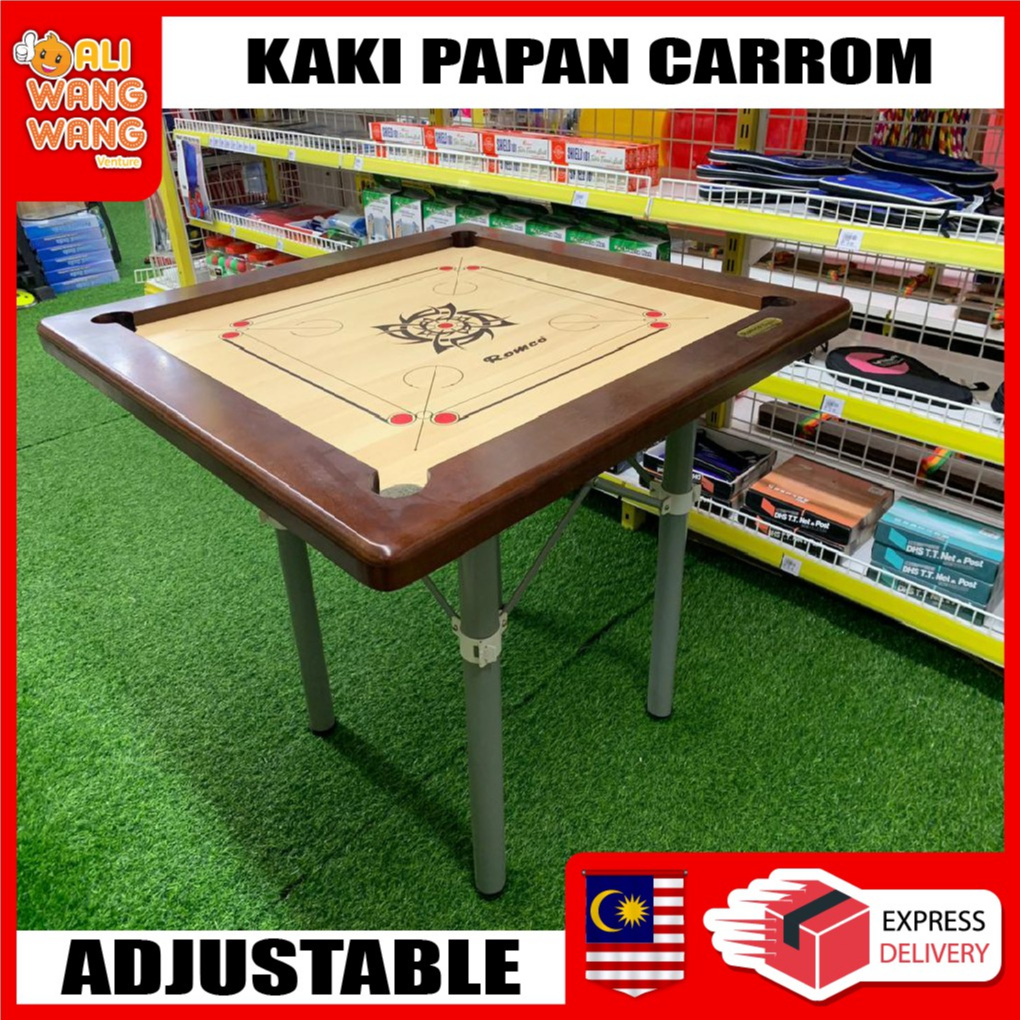 KAKI PAPAN CARROM /ALUMINIUM CARROM BOARD STAND (ADJUSTABLE) | Shopee ...