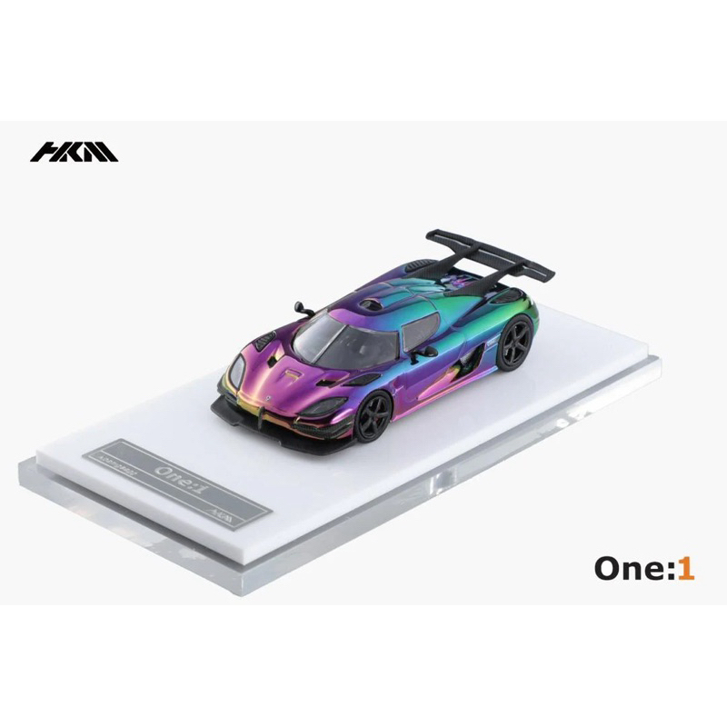 KOENIGSEGG AGERA ONE:1 MAGIC PURPLE GREEN HKM 1/64 MODEL CAR | Shopee ...