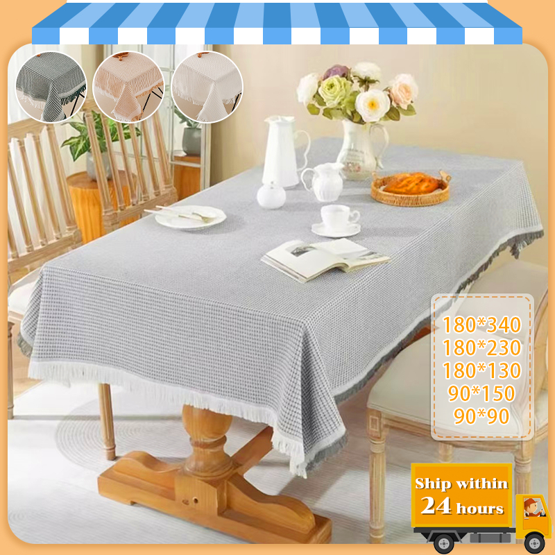 Kain Alas Meja Cotton Table Cloth digunakan untuk Hiasan Meja diperbuat ...