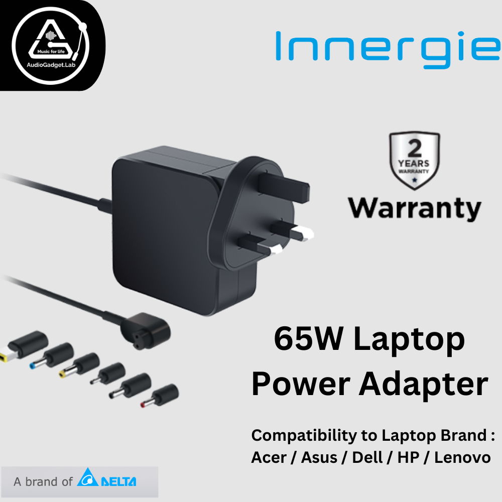 Innergie 65W Laptop Power Adapter Universal compatibility 2.3m Built-in ...