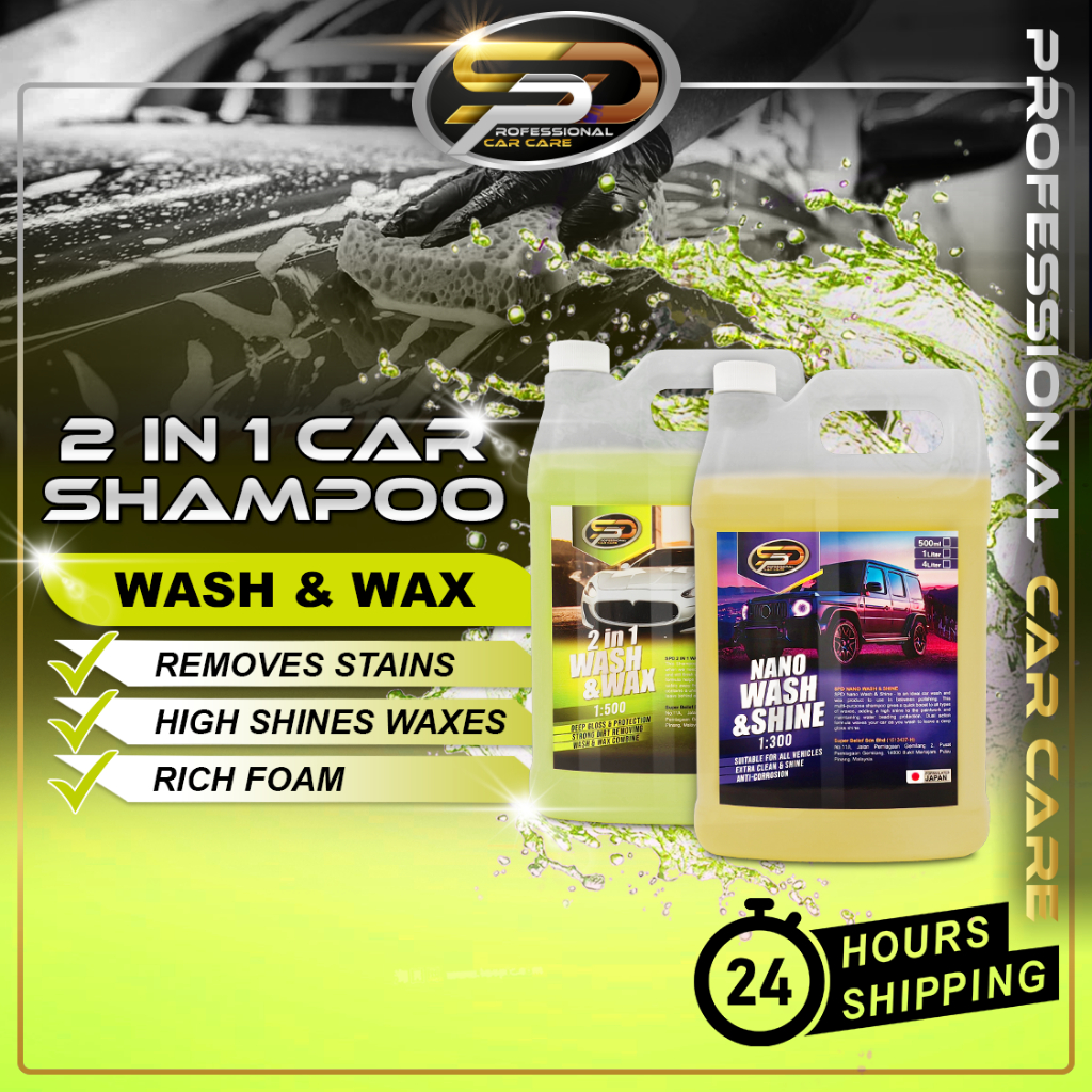 SPD 2 in 1 Car Wash Shampoo Ultimate Nano Car Wash Soap Foam Nano Wash ...