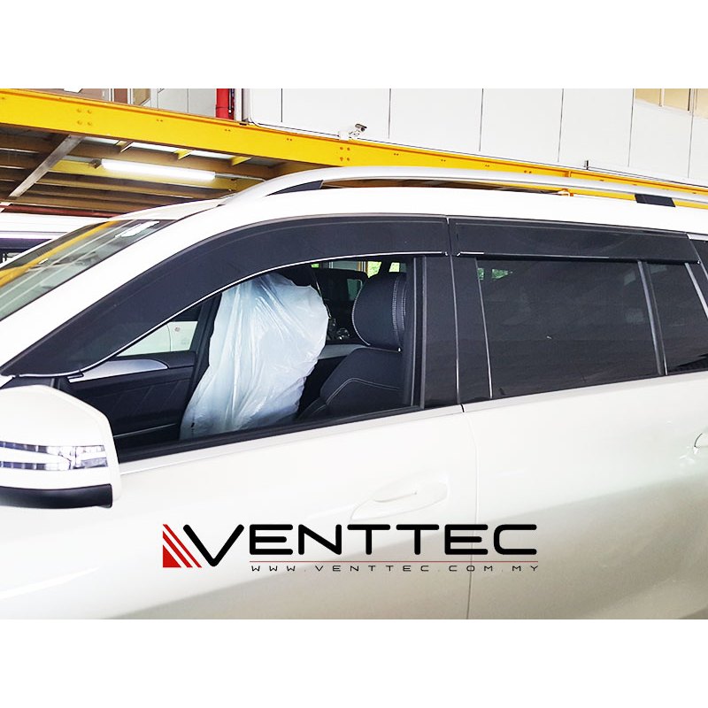 Mercedes GLS ( SUV - X166 ) 2013 2014 2015 2016 2017 2018 2019 High Quality Venttec Door Visor ...