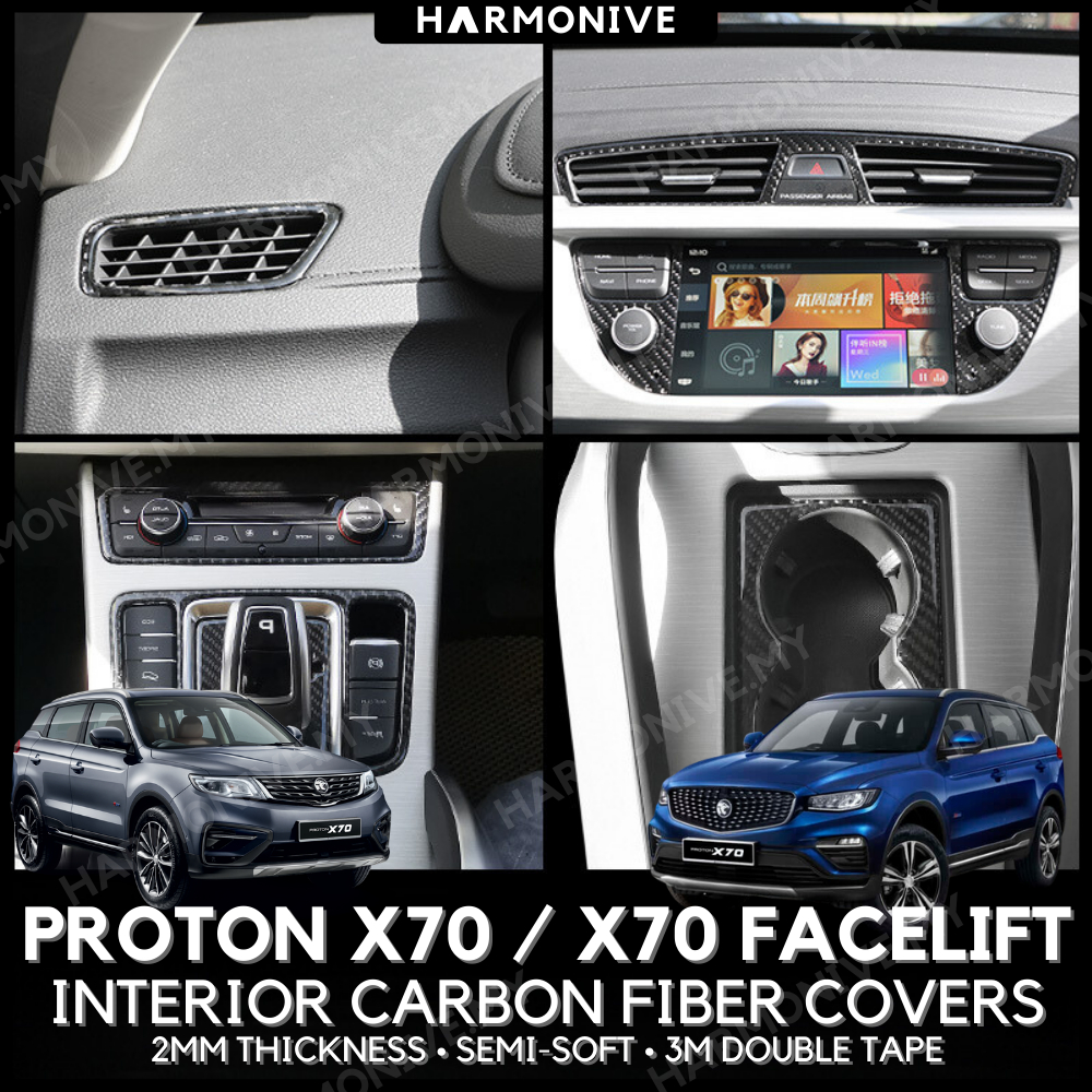 Harmonive Carbon Fiber Covers Proton X70 Facelift MC2 (2019-Present ...