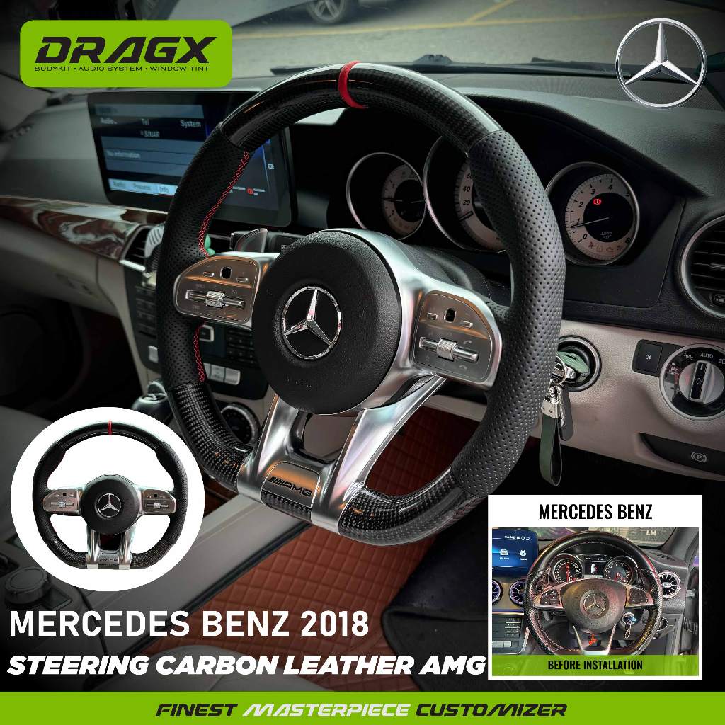 🔥 READY STOCK🔥MERZ AMG 18 DESIGN CARBON STEERING | Shopee Malaysia