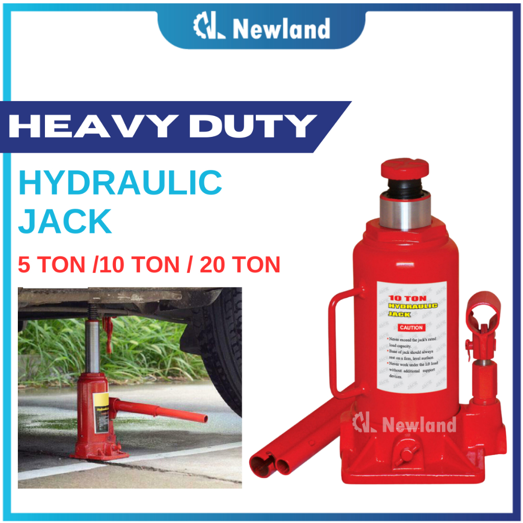 Hydraulic Jack Heavy Duty / Bottle Jack 20 Ton / Jack Botol | Shopee ...