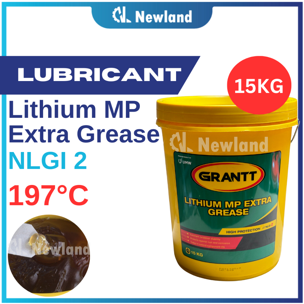 Grantt Lithium Grease / Lithium MP Extra Grease - 15kg (NLGI 2) Yellow Color | Shopee Malaysia