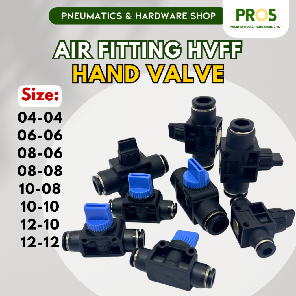 HVFF Pneumatic Part Connector Quick Push Hose 4mm ~ 12mm Tube Fitting ...