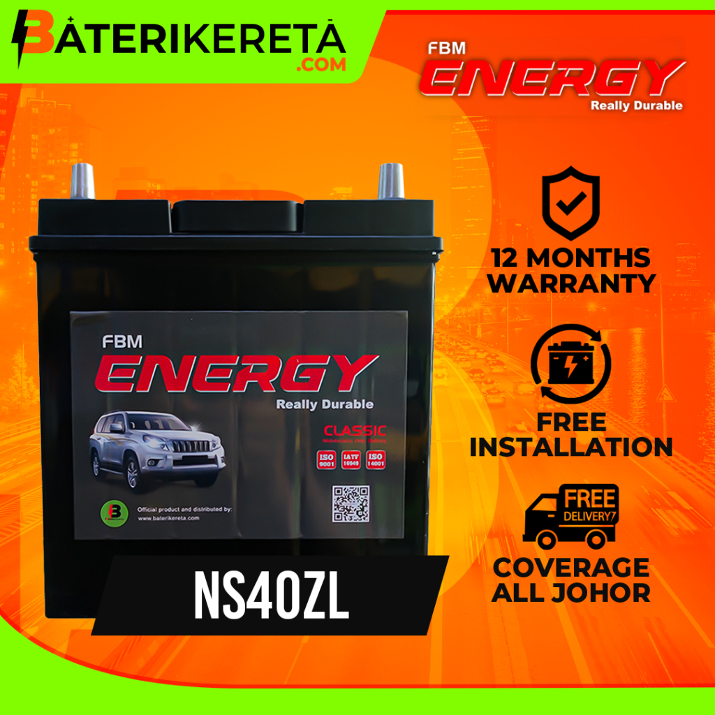 FBM ENERGY NS40 | NS40ZL | 42B19L CAR BATTERY | Shopee Malaysia