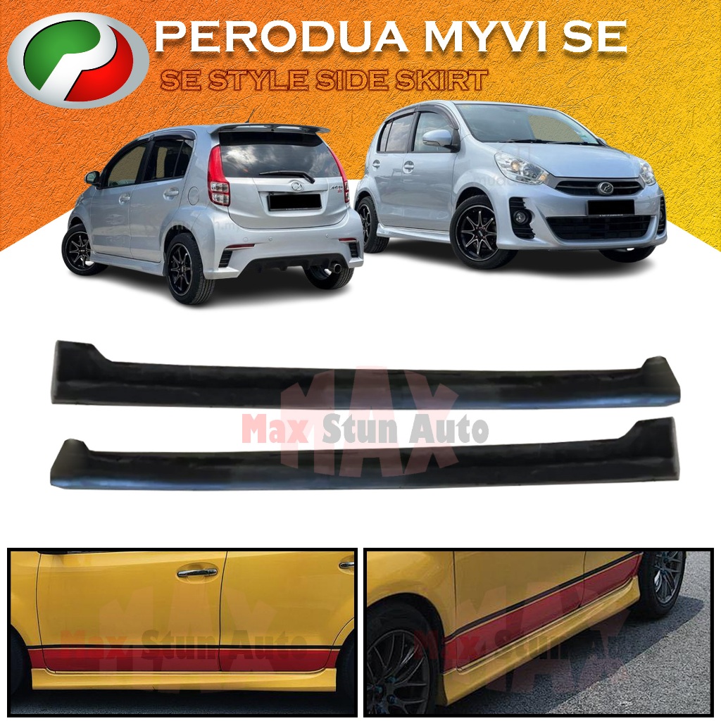 PERODUA MYVI SE 2011-2017 SE LOOK SIDE SKIRT (SE) MYVI BUMPER SKIRT LIP ...