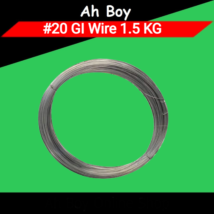 #20 GI Wire 1.5 KG | 20# Galvanized Iron Wire GI Wire | #20 Dawai ...