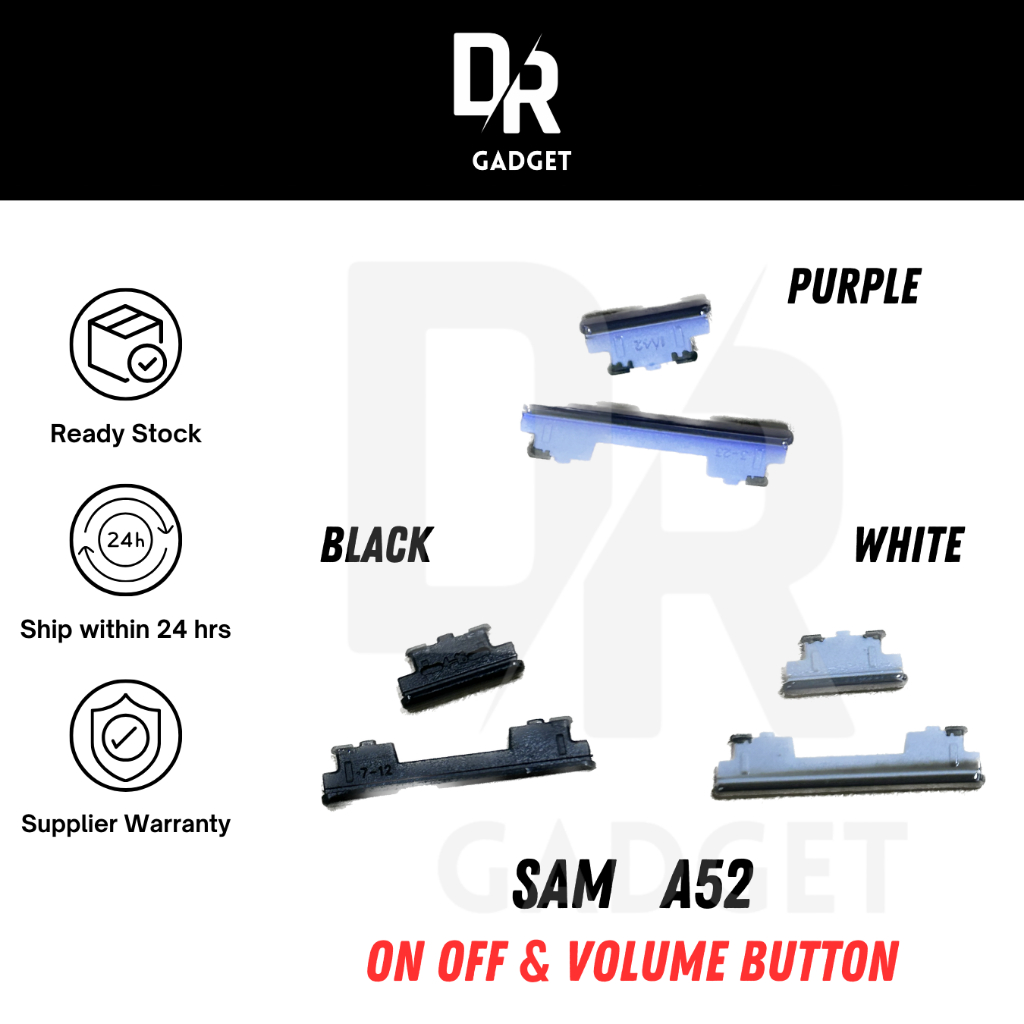 ON OFF / Volume Button For SAM A50 / A50S / A507 / A51 / A515 / A52 (4G ...