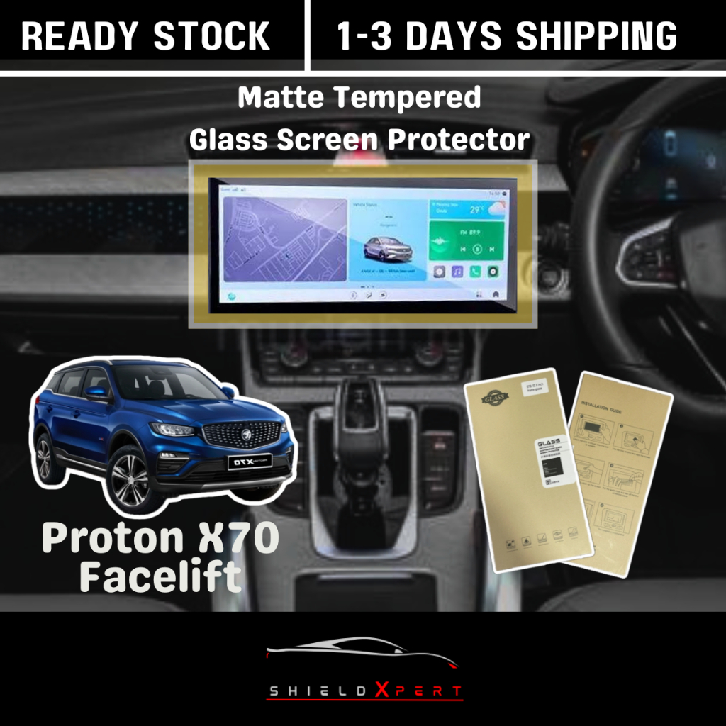 New Proton X70 Facelift Head Unit Screen Infotainment Matte Tempered ...