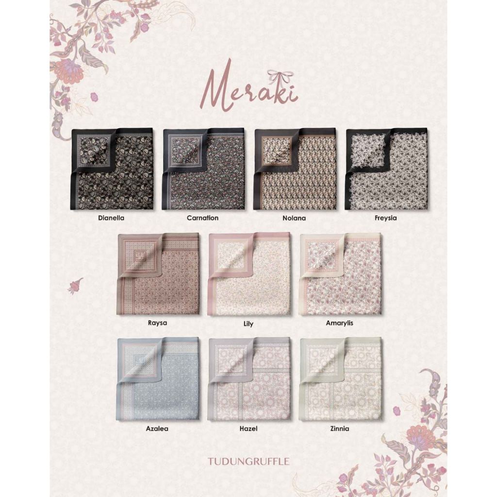 (OPEN PREEORDER) NEW LAUNCHING TUDUNG RUFFLE EDISI MERAKI TERBARU 2024 ...