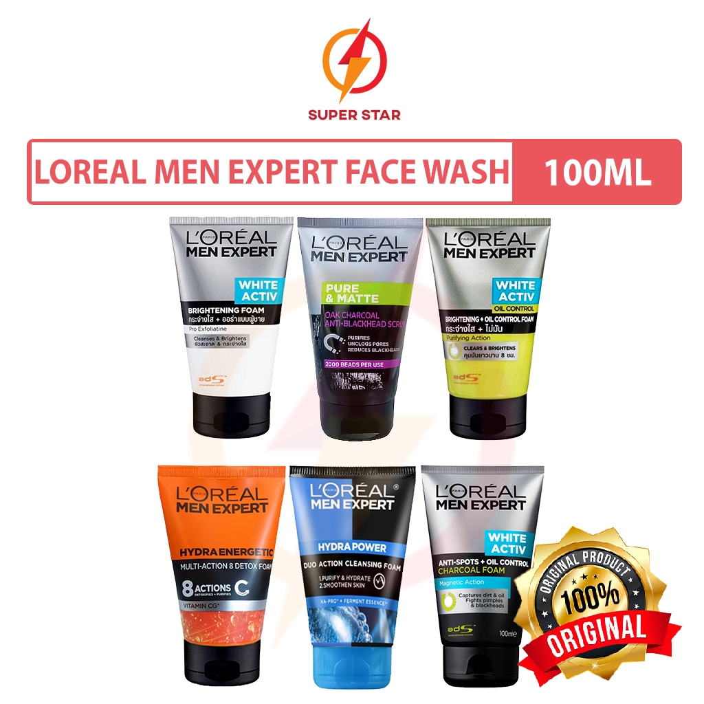 Loreal Men Expert Face Wash 100ml | Shopee Malaysia