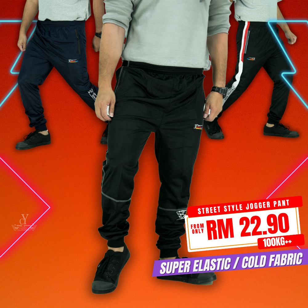CY JK003 TRACK BOTTOM RUNNING TREKKING JOGGER PANT / SELUAR SUKAN / BIG ...