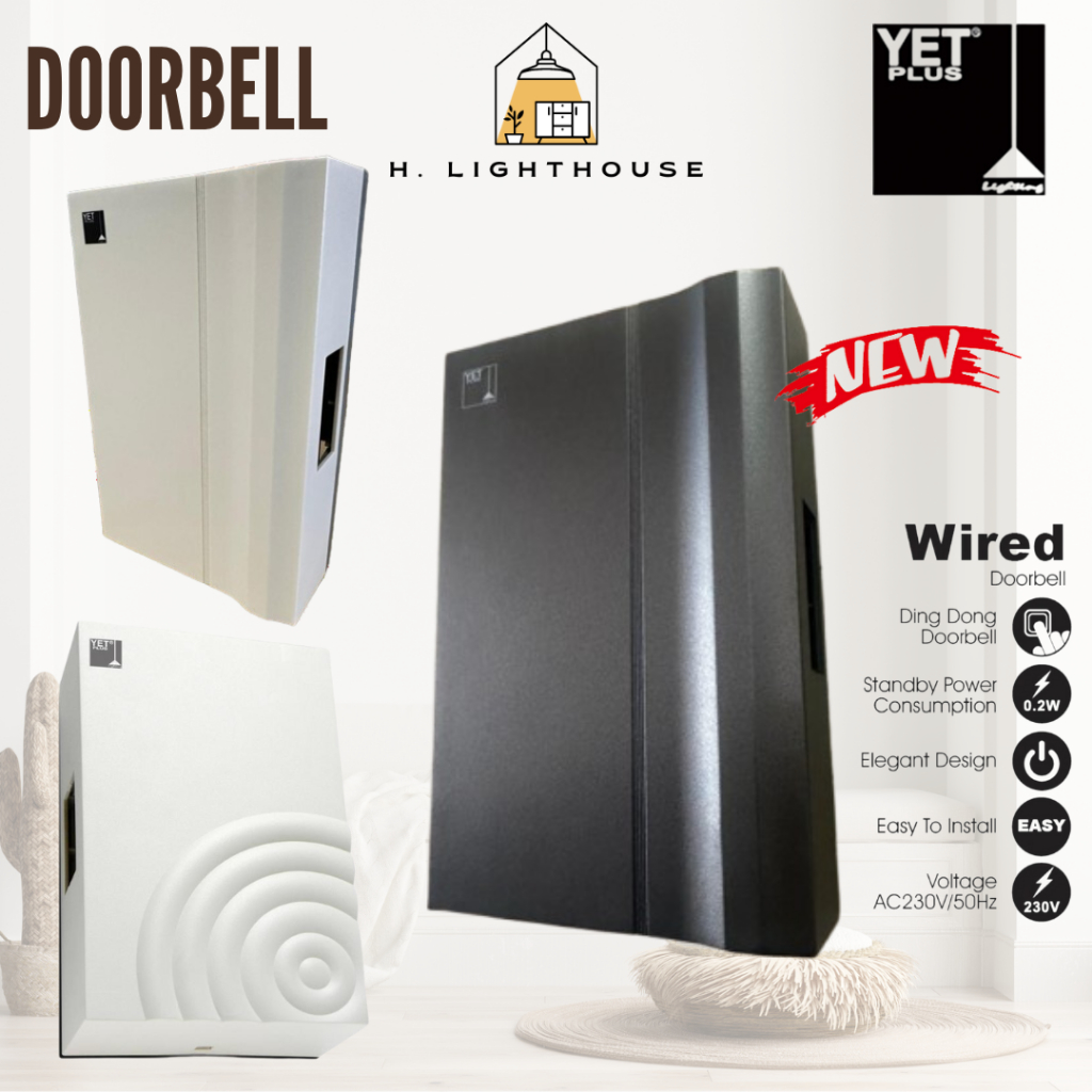 Yet Plus Schneider Doorbell Loceng Rumah Wired Loceng Putih A310 A311 ...