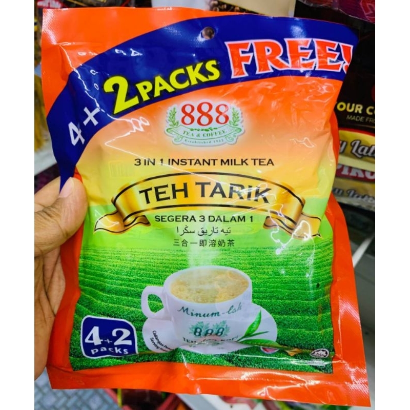 3 in 1 Teh Tarik Sachet 888 / Teh Tarik Instant Milk Tea - 1 Pack ...